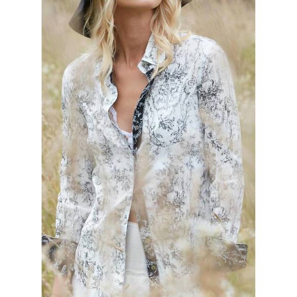 Cino | Tops | New Cino Toile Top In Off White | Poshmark